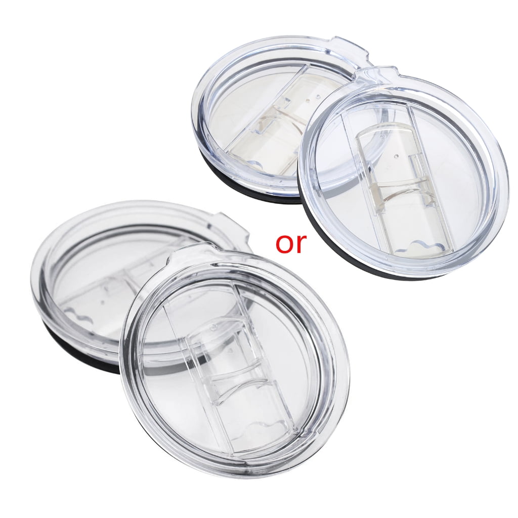 TRINGKY 2 Pcs 20/30 Ounce Splash Spill Proof Clear Mugs Cups Lid Easy ...