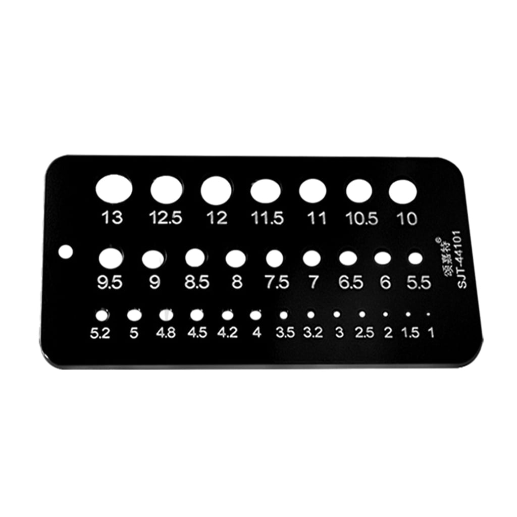 TRINGKY 29 Holes Drill Bit Gauge for Accurate Measurement Metric/Inch ...