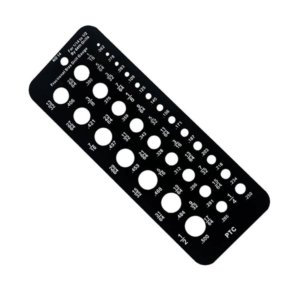 TRINGKY 29 Holes Drill Bit Gauge for Accurate Measurement Metric/Inch ...