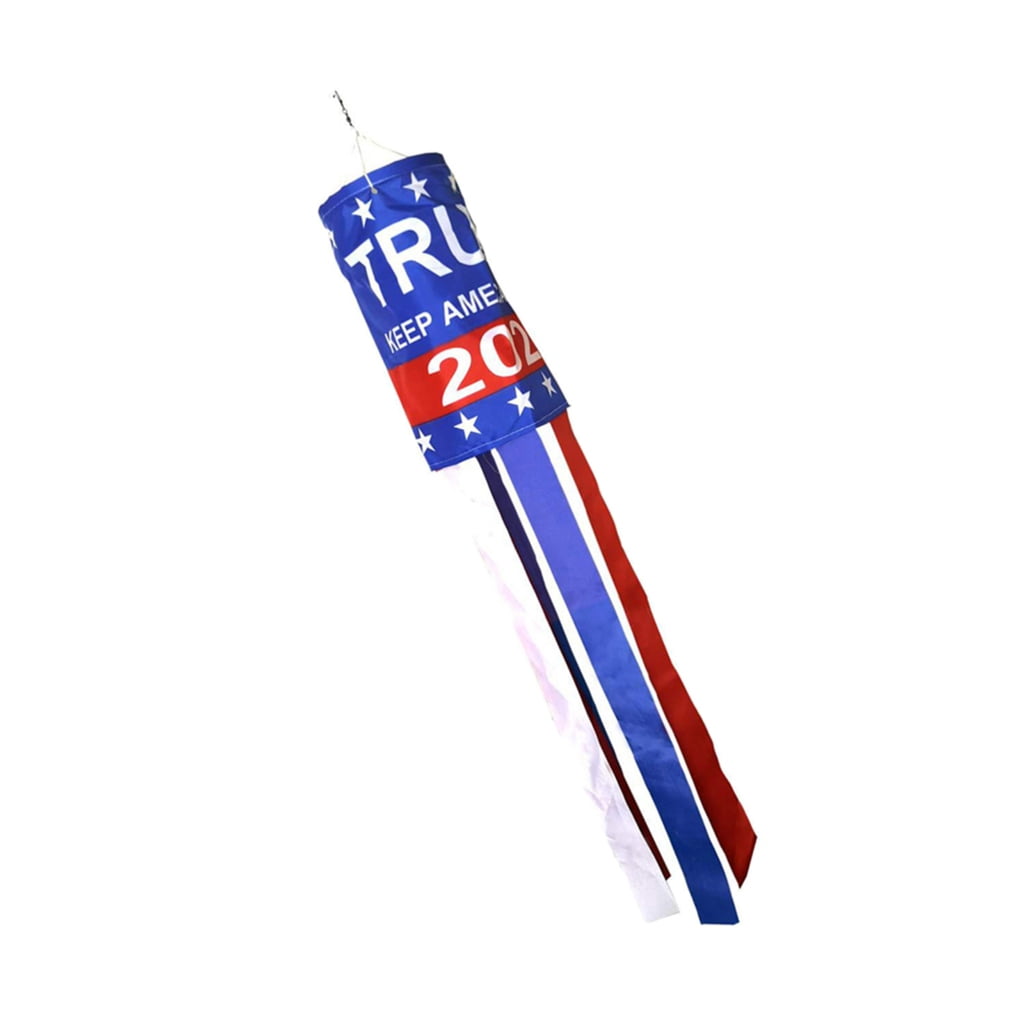 TRINGKY 2Pcs American US Flag Windsock Stars and Stripes Rainbow ...