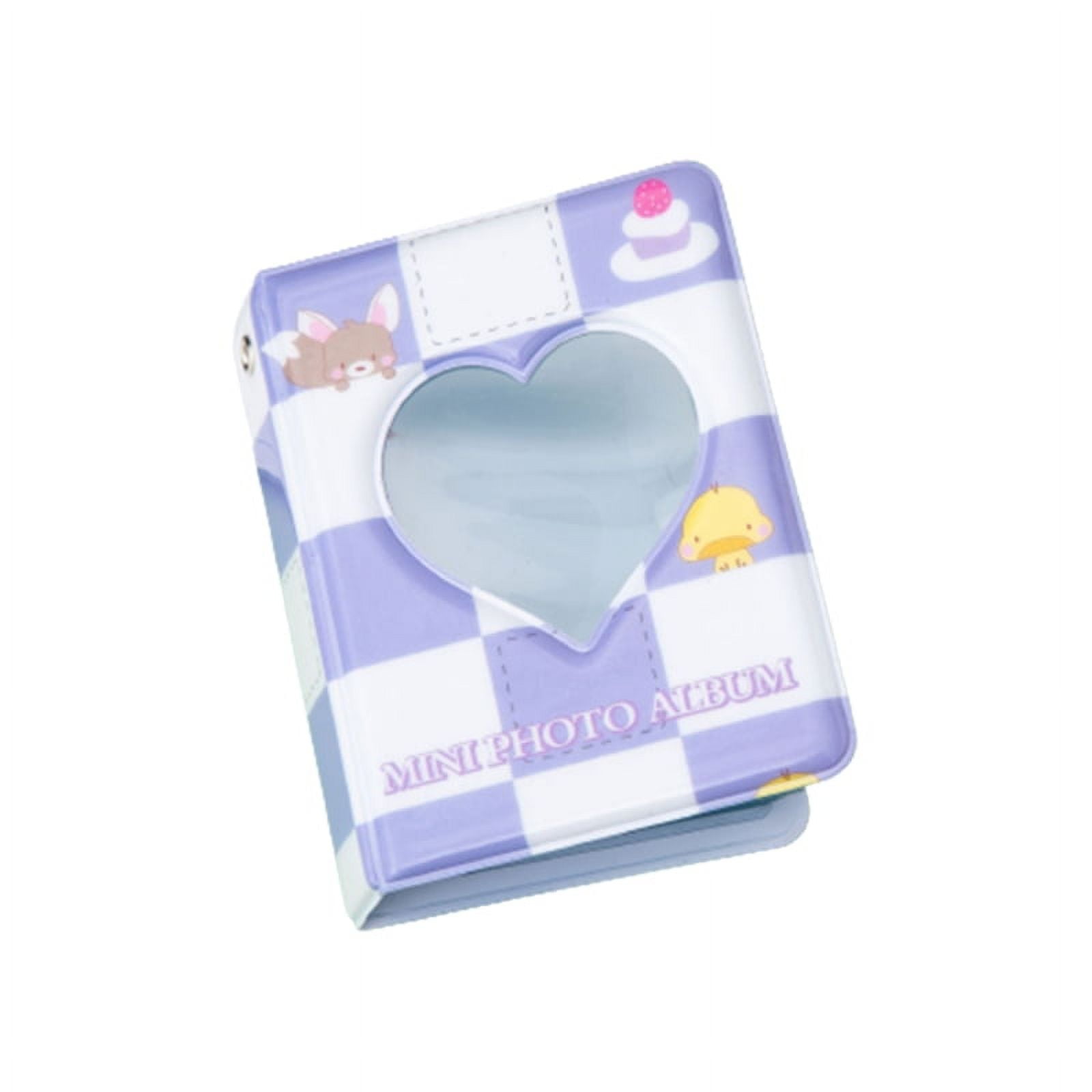 TRINGKY 3x4 Small Photo Album 40 Photos PVC Book with Front Display for ...