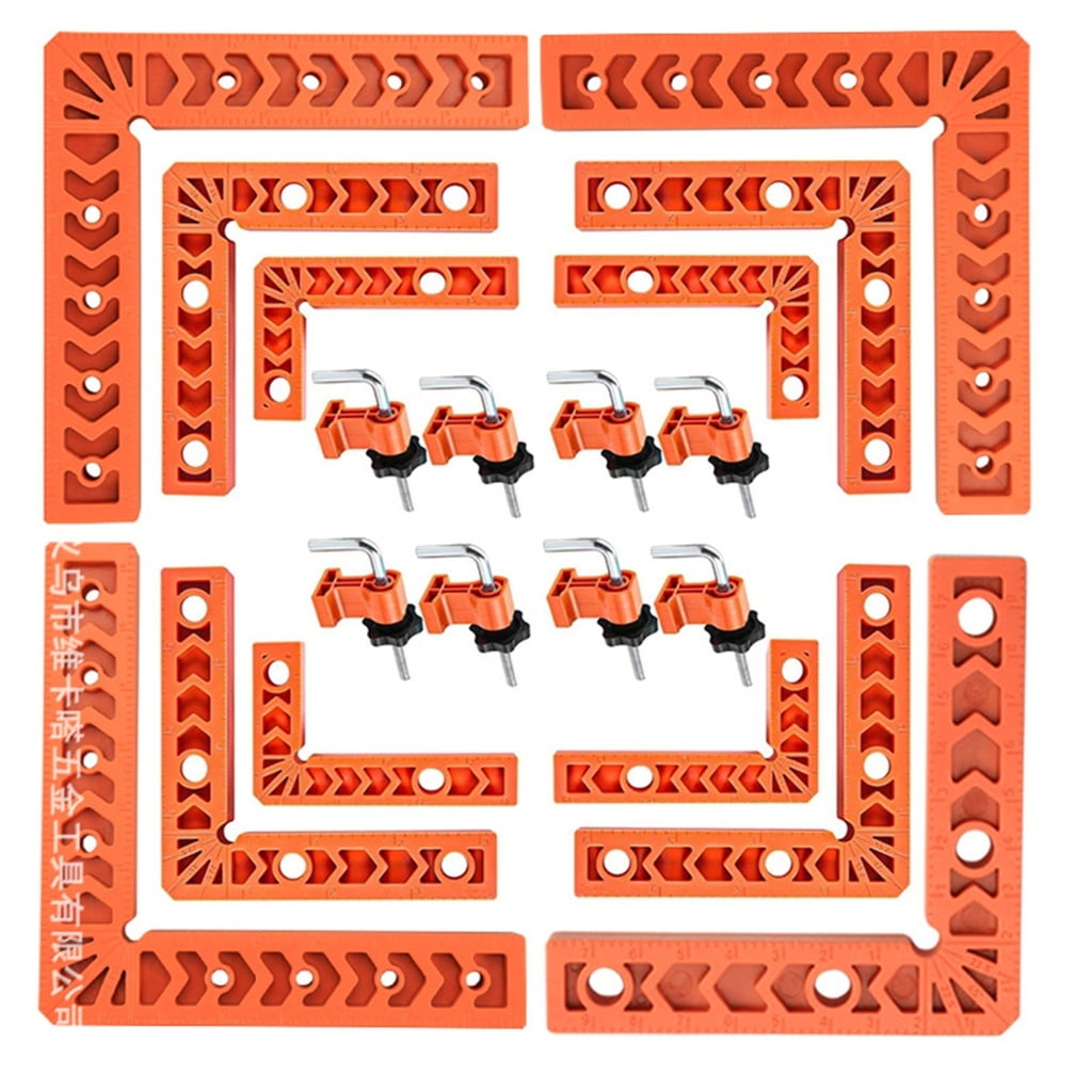 TRINGKY 8 Set Woodworking Corner Clamps for Accurate 90 Degree ...