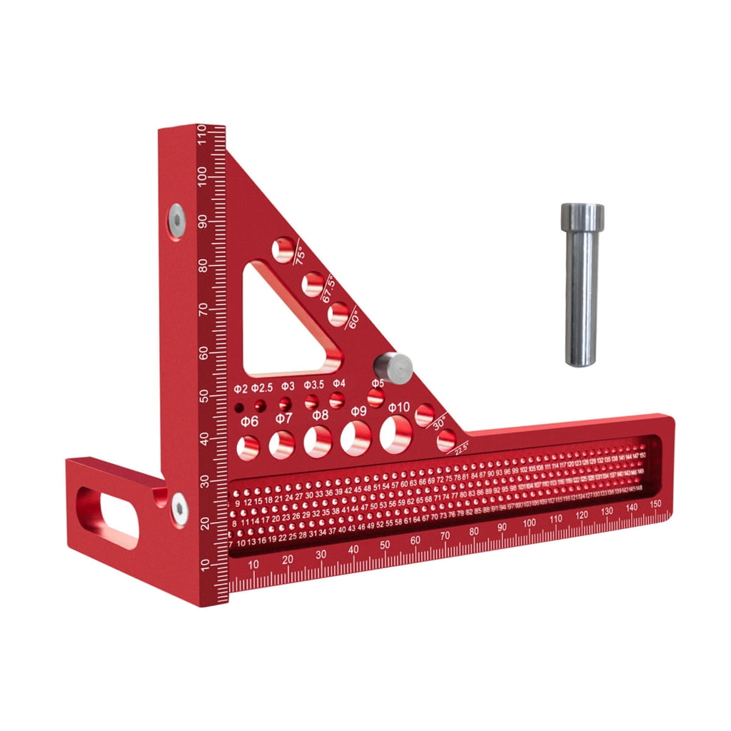 TRINGKY Aluminum Miters Square Ruler Woodworking Square High Accuracy ...