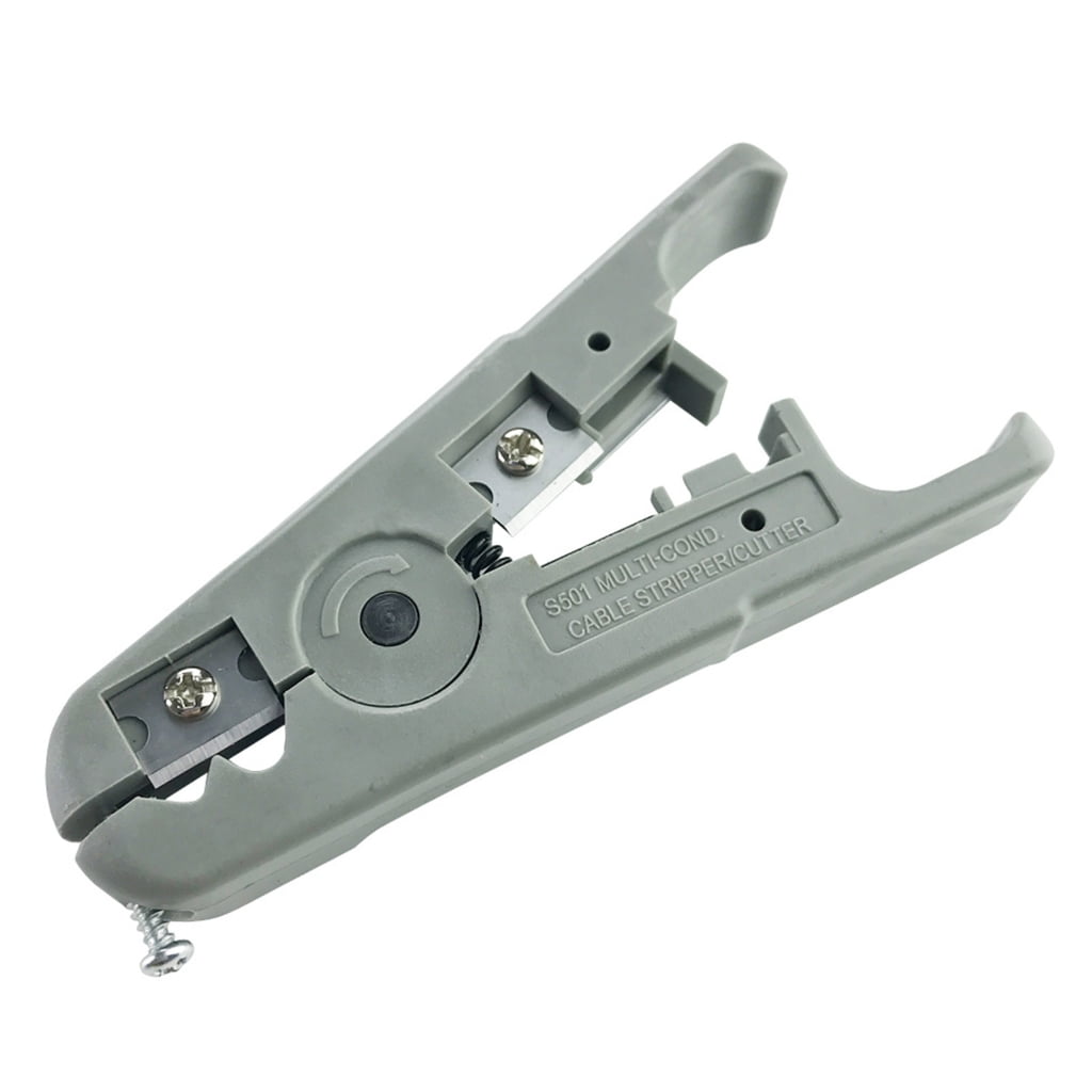 TRINGKY Cable Wire Strippers Cutter Stripping Tool for Flat Round CAT7 ...