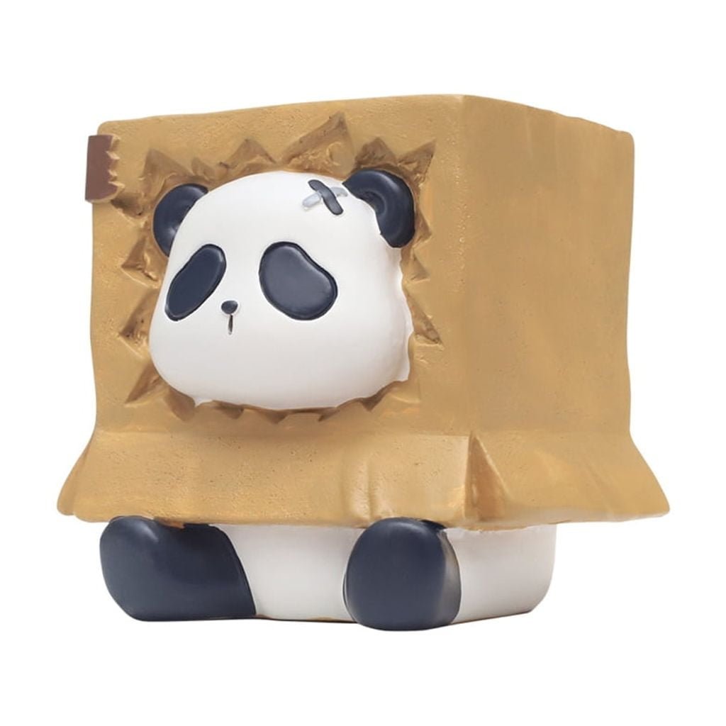 TRINGKY Creative Panda Planter Resin Flower Pots Pen Holder for Home ...