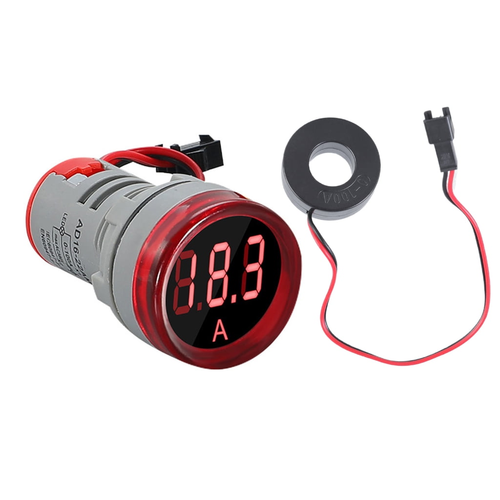 TRINGKY Digital Led Display Screen Indicators Ammeter 0-100A Current ...