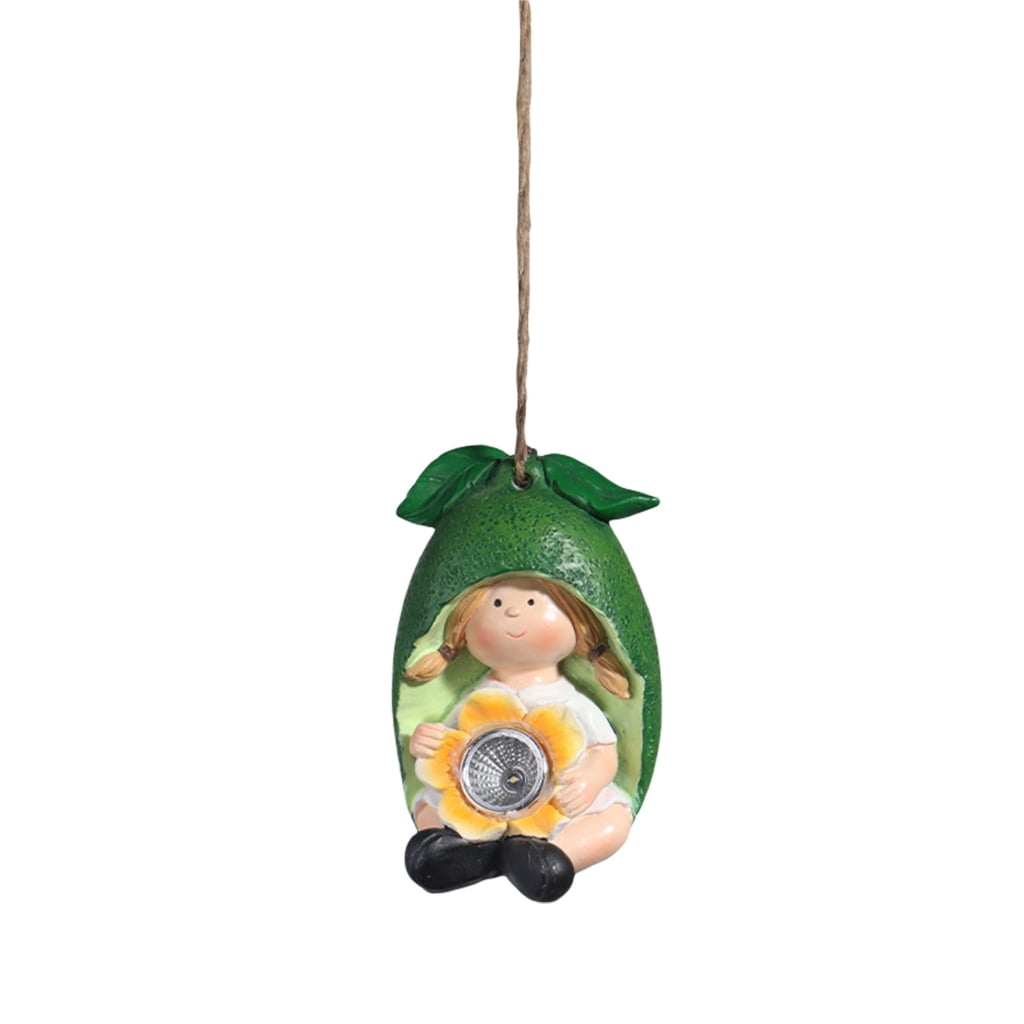TRINGKY Elf Statue Solar Light, Garden Decoration Figurine for Patios ...