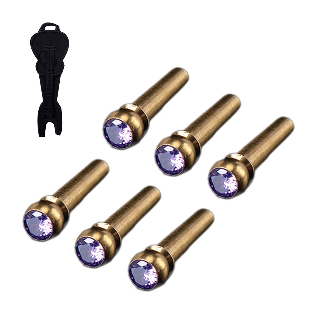 TRINGKY Guitar String Pegs Metal Texture Suitable for Stable Sound in ...