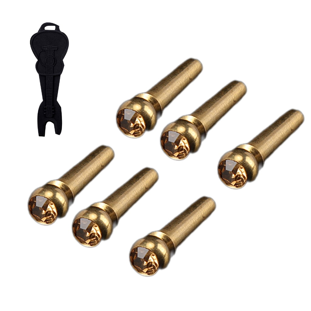 TRINGKY Guitar String Pegs Metal Texture Suitable for Stable Sound in ...