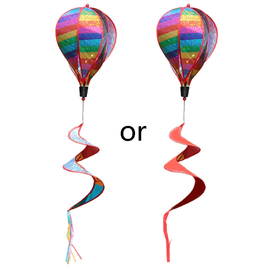 TRINGKY Hot Air Balloon Wind Spinner Rotating Windmill Hanging Ornament ...