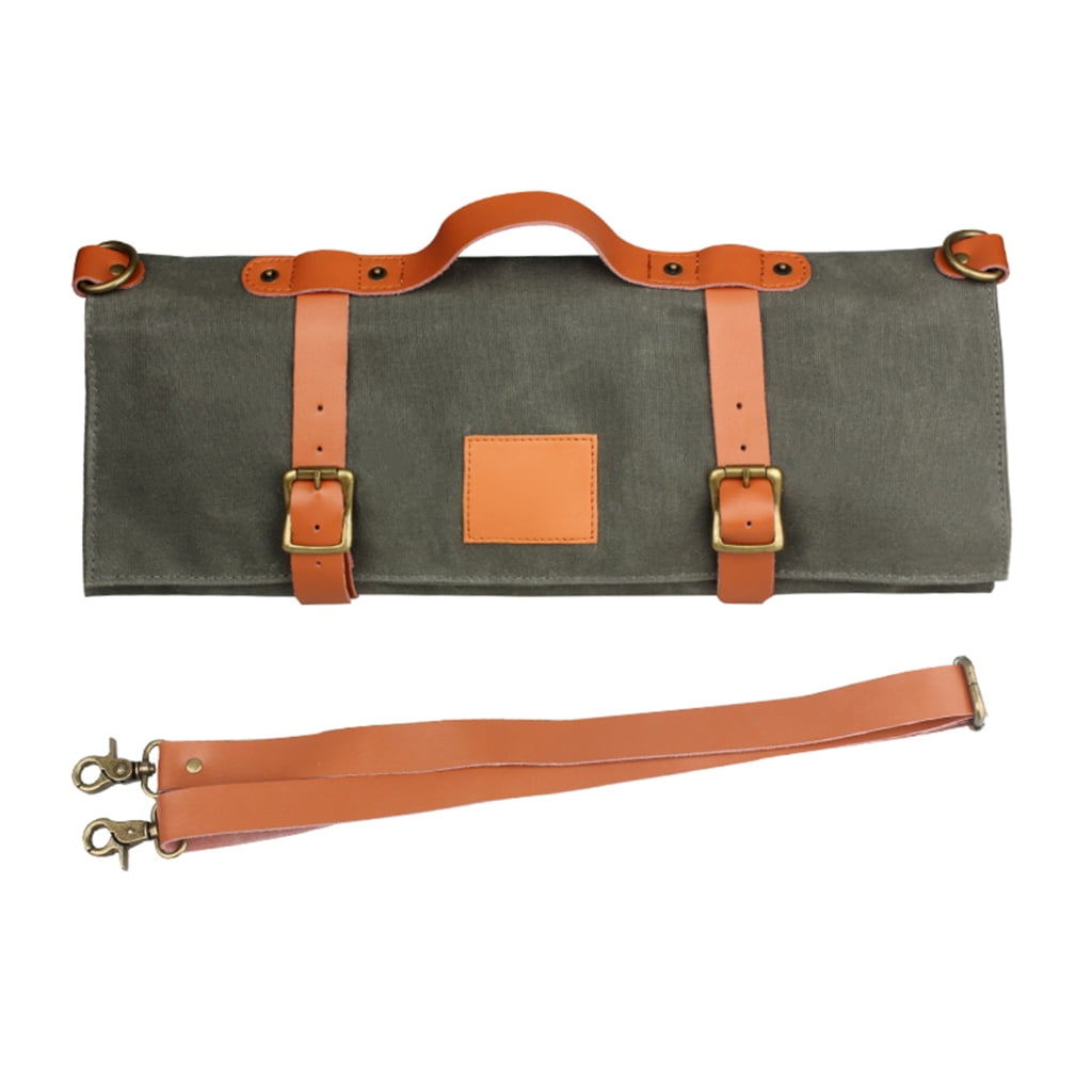 TRINGKY Kitchen Tool Storage Bag with Multiple Pockets Chefs Tool Roll ...