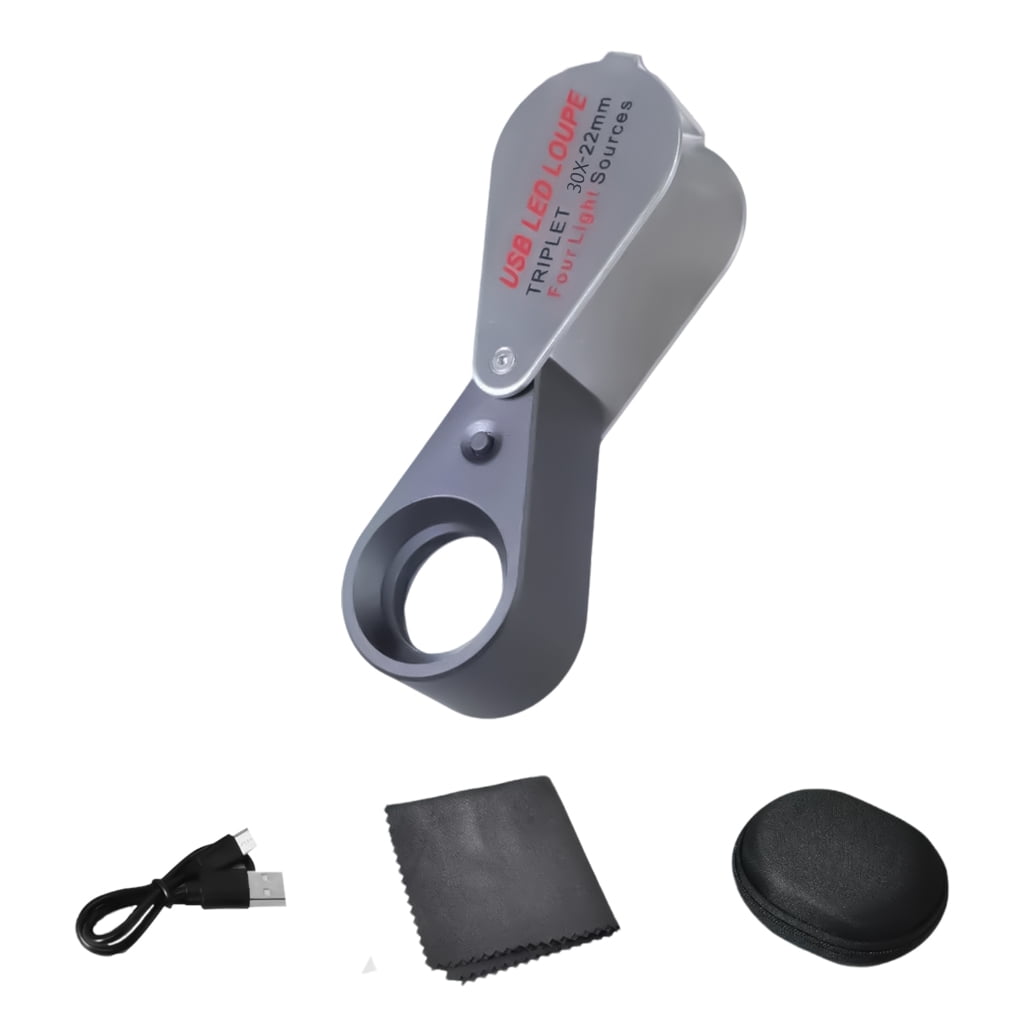 TRINGKY Magnifier Glass 10X/20X/30X Loupe Magnifier Lens Inspection ...