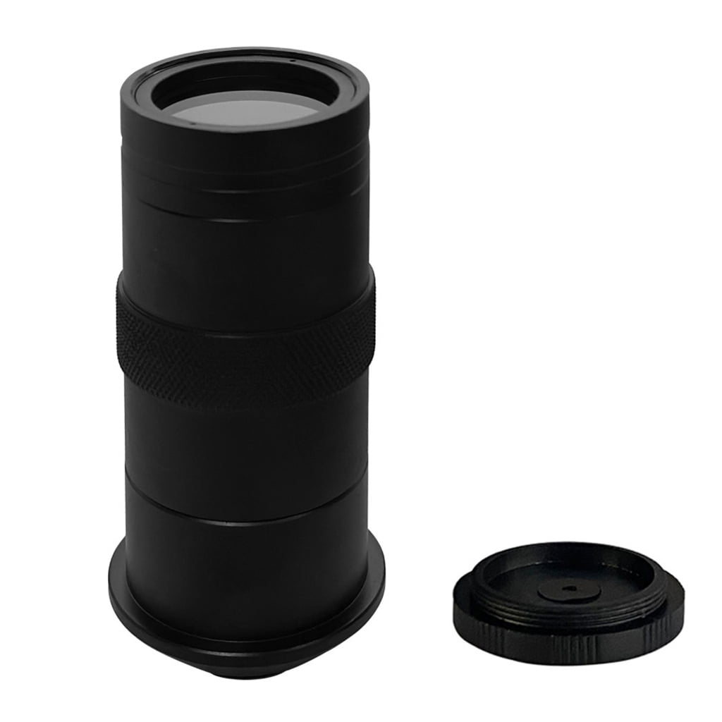 TRINGKY Microscope Lens Magnification Adjustable 100X C Mount Lens for ...