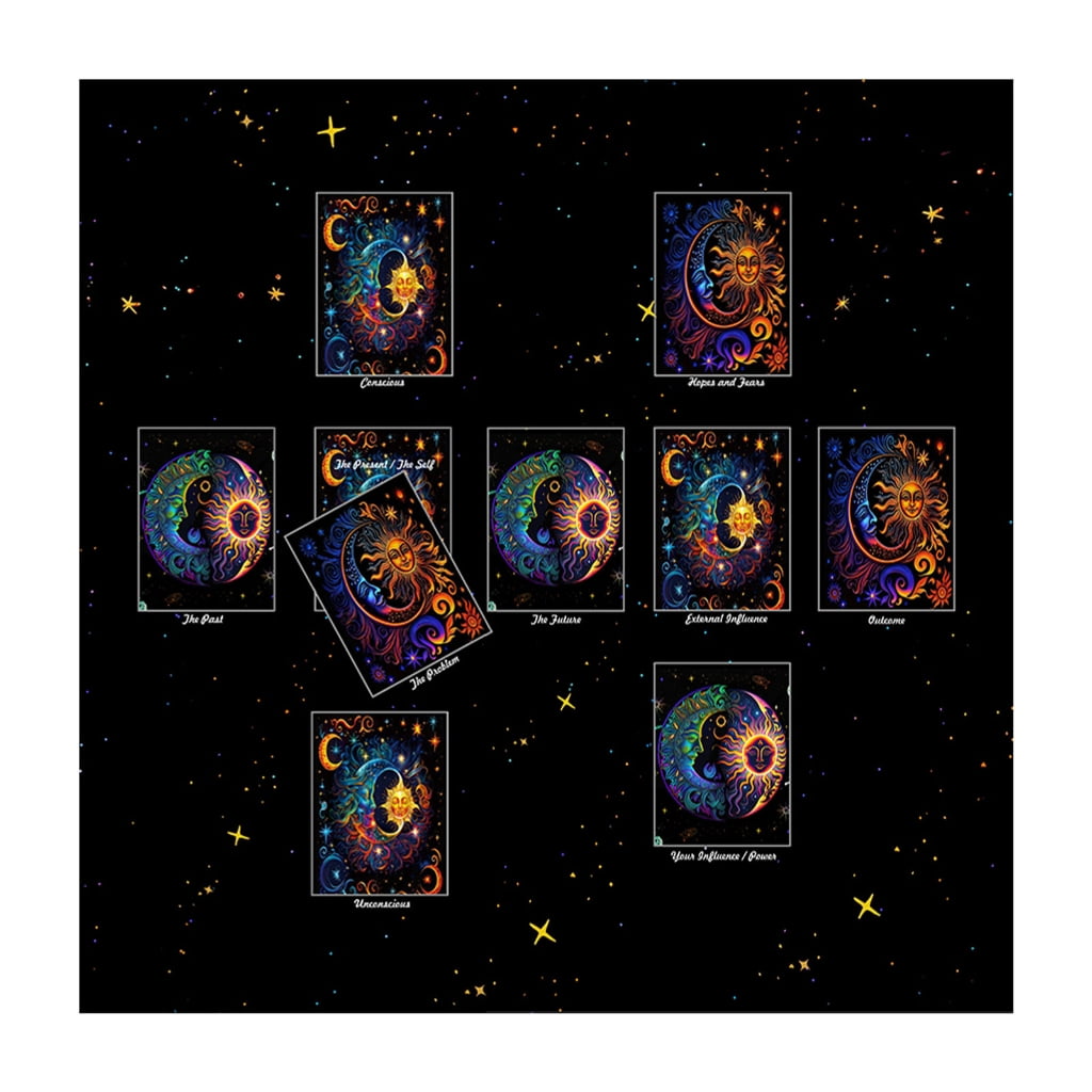 TRINGKY Multifunctional Divinations Table Cloth Board Game Oracles Card ...