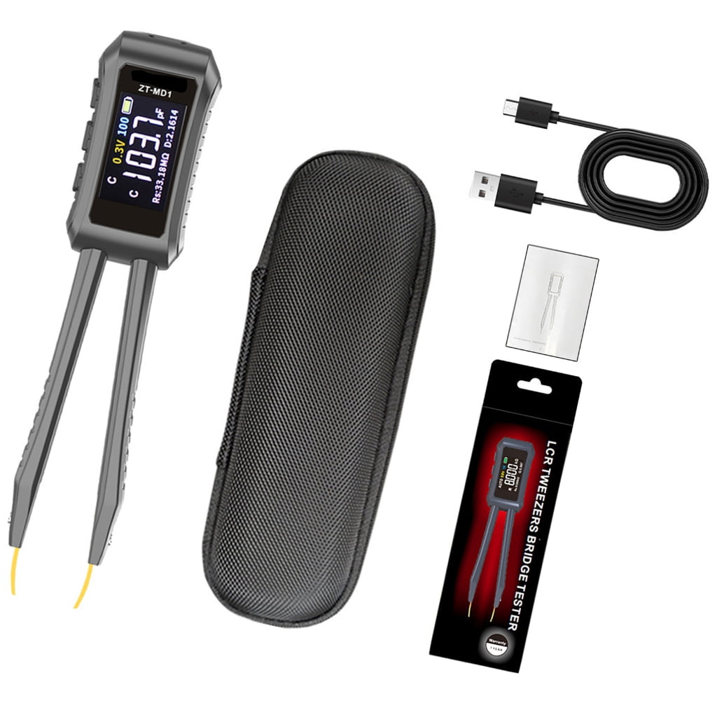 TRINGKY Portable Digital Tweezer Tester Diode Tester Measurement Tools ...