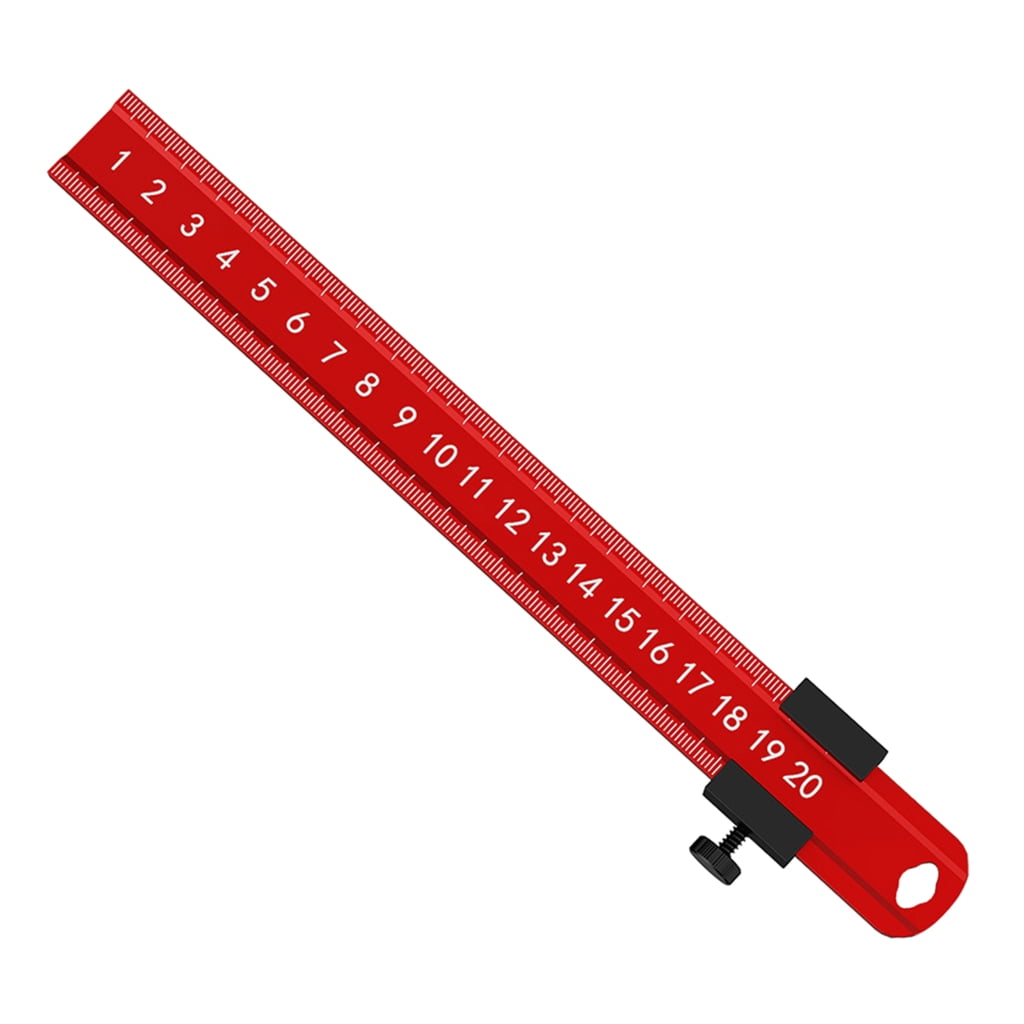 TRINGKY Sliding Ruler Woodworking Ruler Scriber Gauge 20/30/40cm ...
