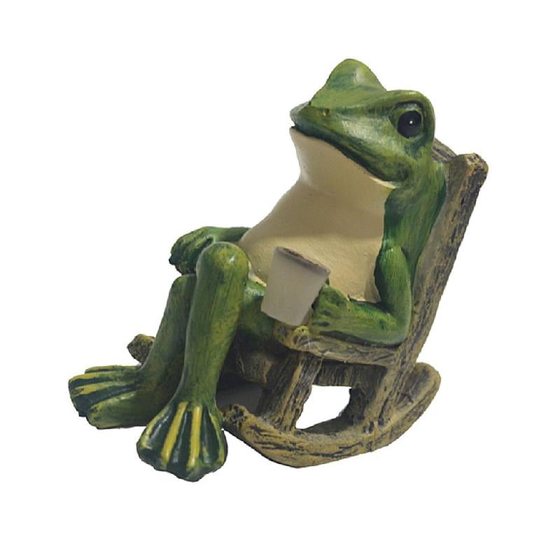TRINGKY Solar Frogs Garden Statue Frogs Garden Statue for Outside Solar ...