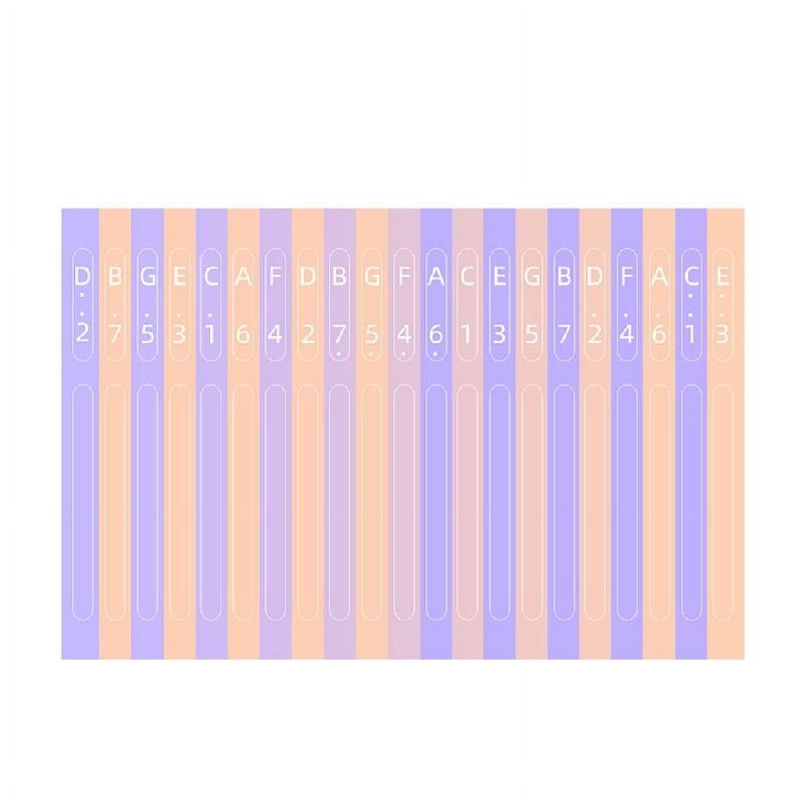 TRINGKY Thumb Piano Note Sticker Kalimba Note Decals Sticker Thumb ...