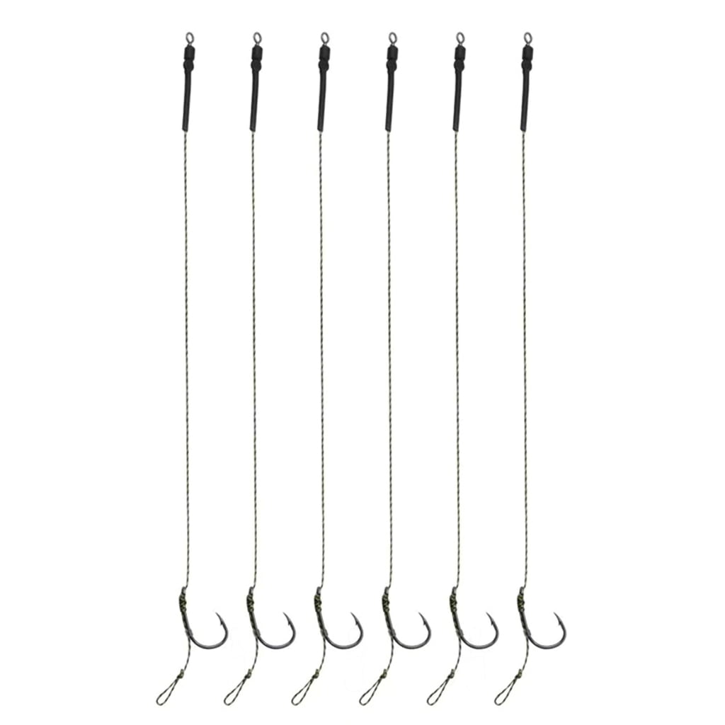TRINGKY Tied Rig Hook Hair Rig Tied Boilie Baits Hook with Line Fishing ...