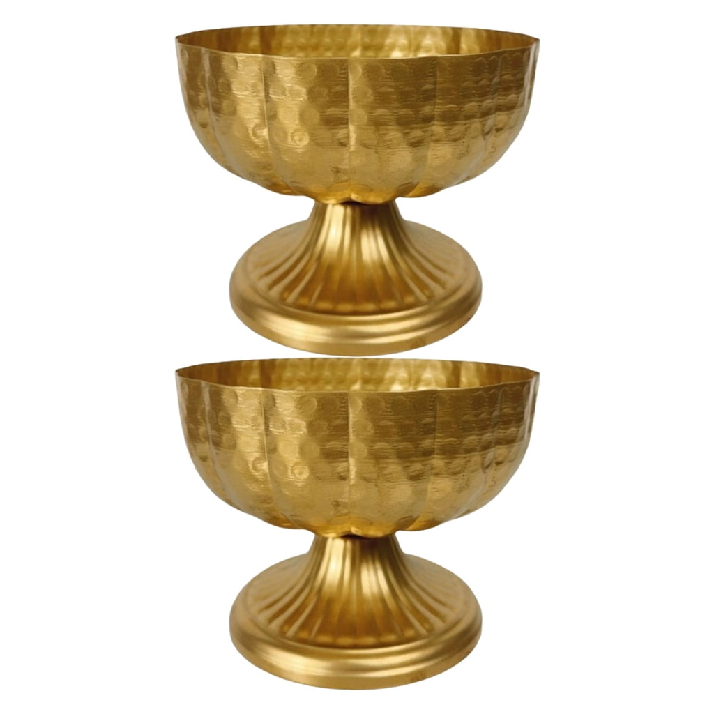 TRINGKY Vintage Iron Compote Bowl Vases for Wedding Centerpieces Small ...