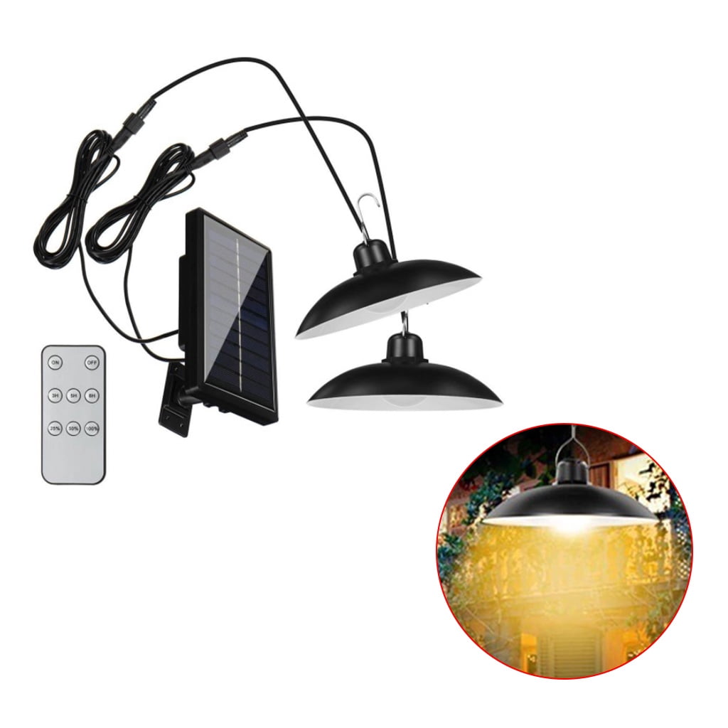 TRINGKY Vintage Solar Powered Pendant Shed Light Waterproof Hanging LED ...