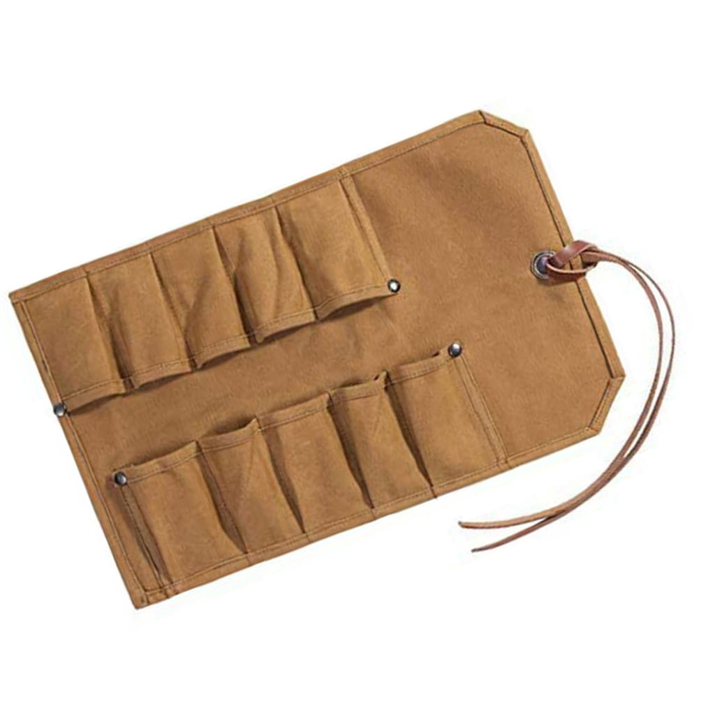 TRINGKY Wrench Roll Organizers Waxed Canvas Tool Pouches Bag for ...
