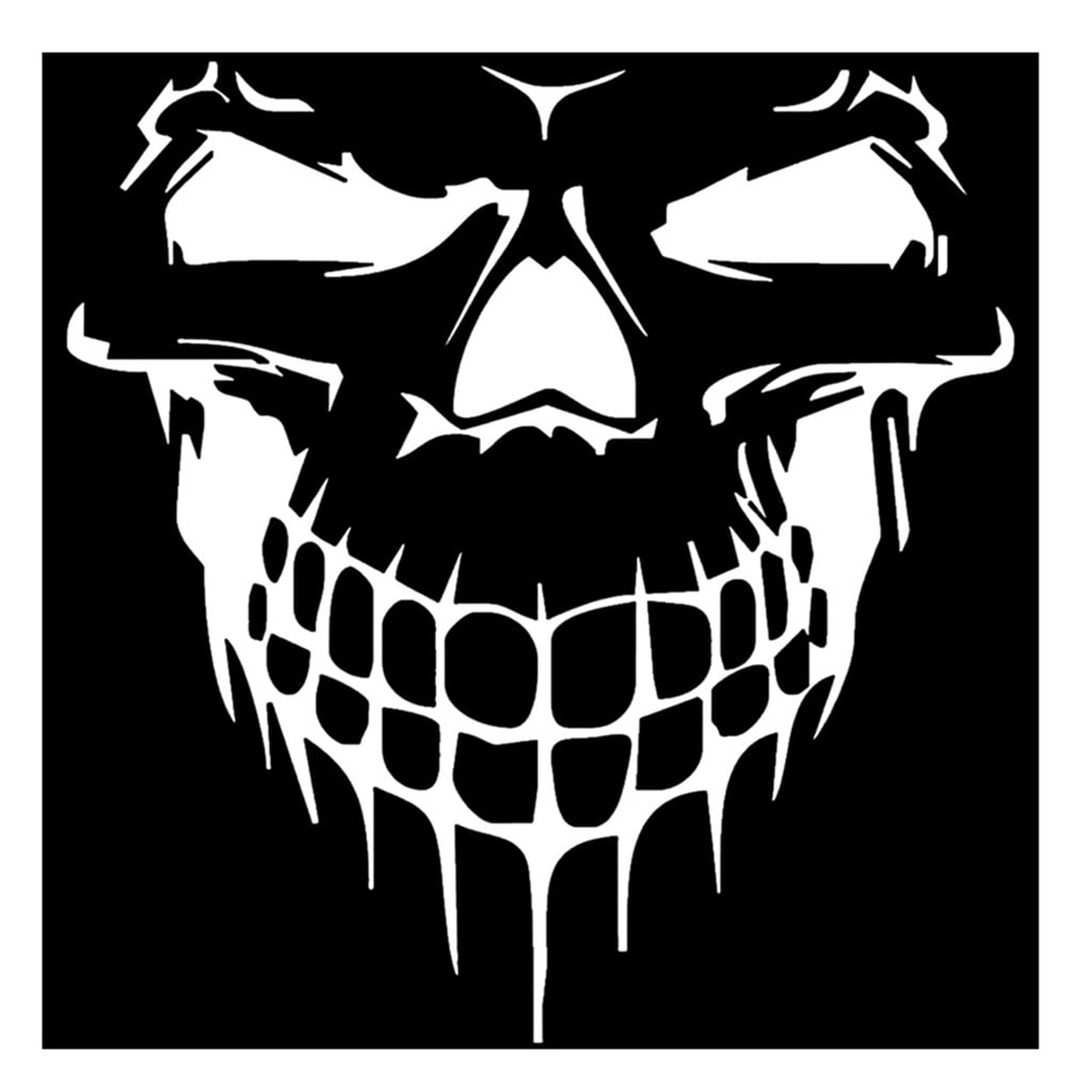 TRINGKY for Cars Window Body Sticker Skull Skeleton Rear Wind Shield ...