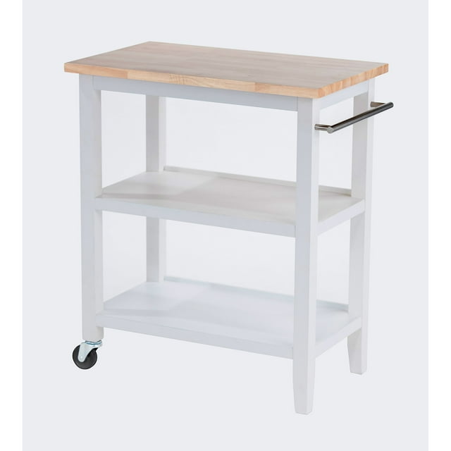 TRINITY Wood Kitchen Cart - Walmart.com