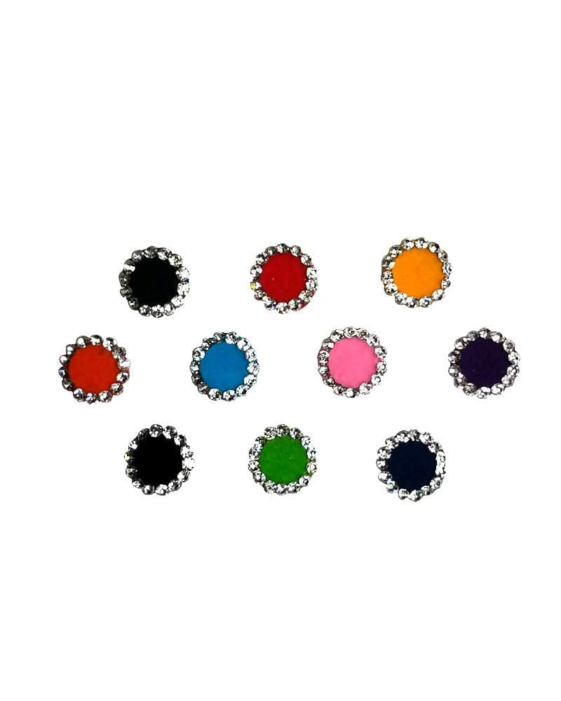 TRIOHOMES Collection Multi color Golden Crystal Stone Forehead Fancy ...