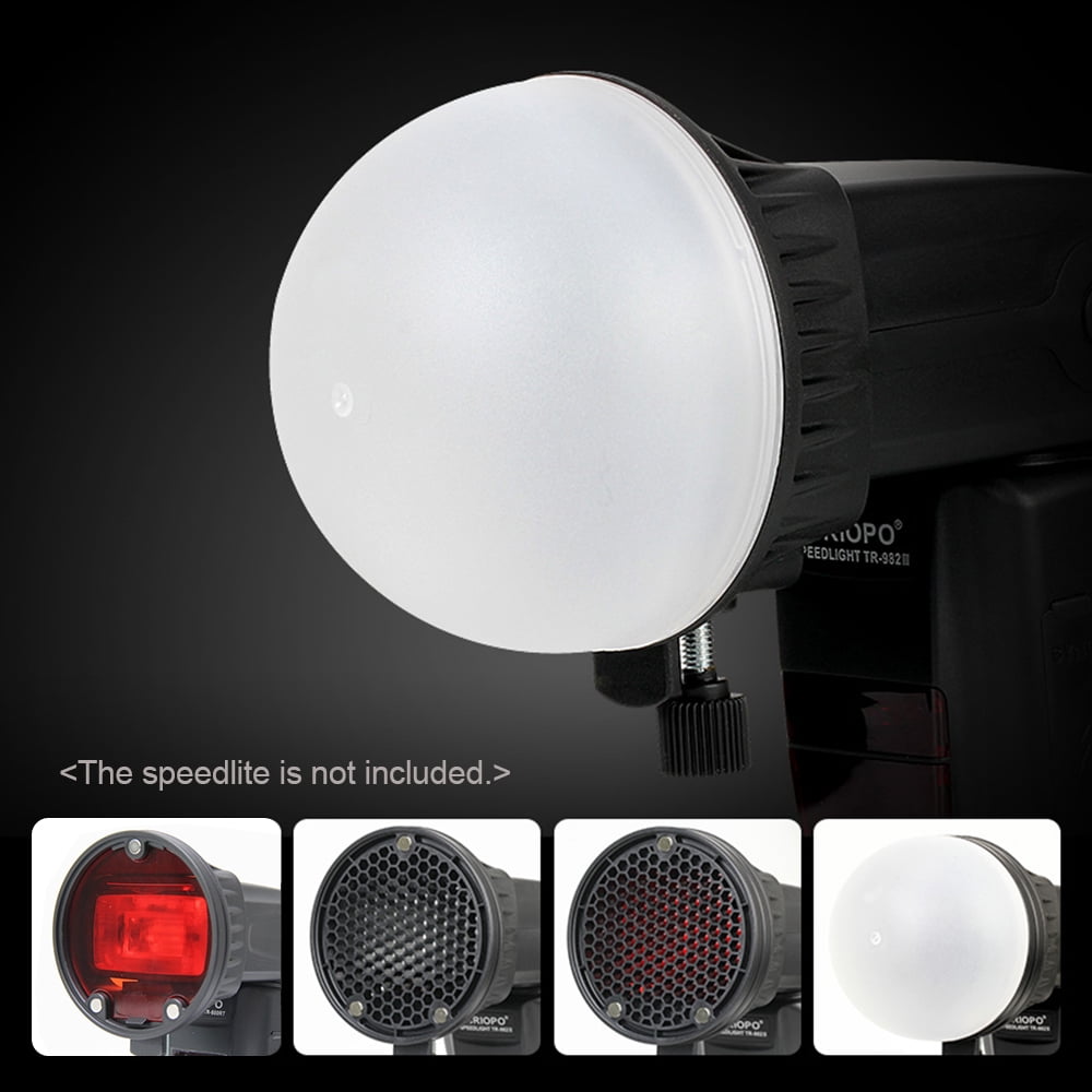 TRIOPO Reflector,With Universal Mount + 4pcs Color Ball + + Kit With ...