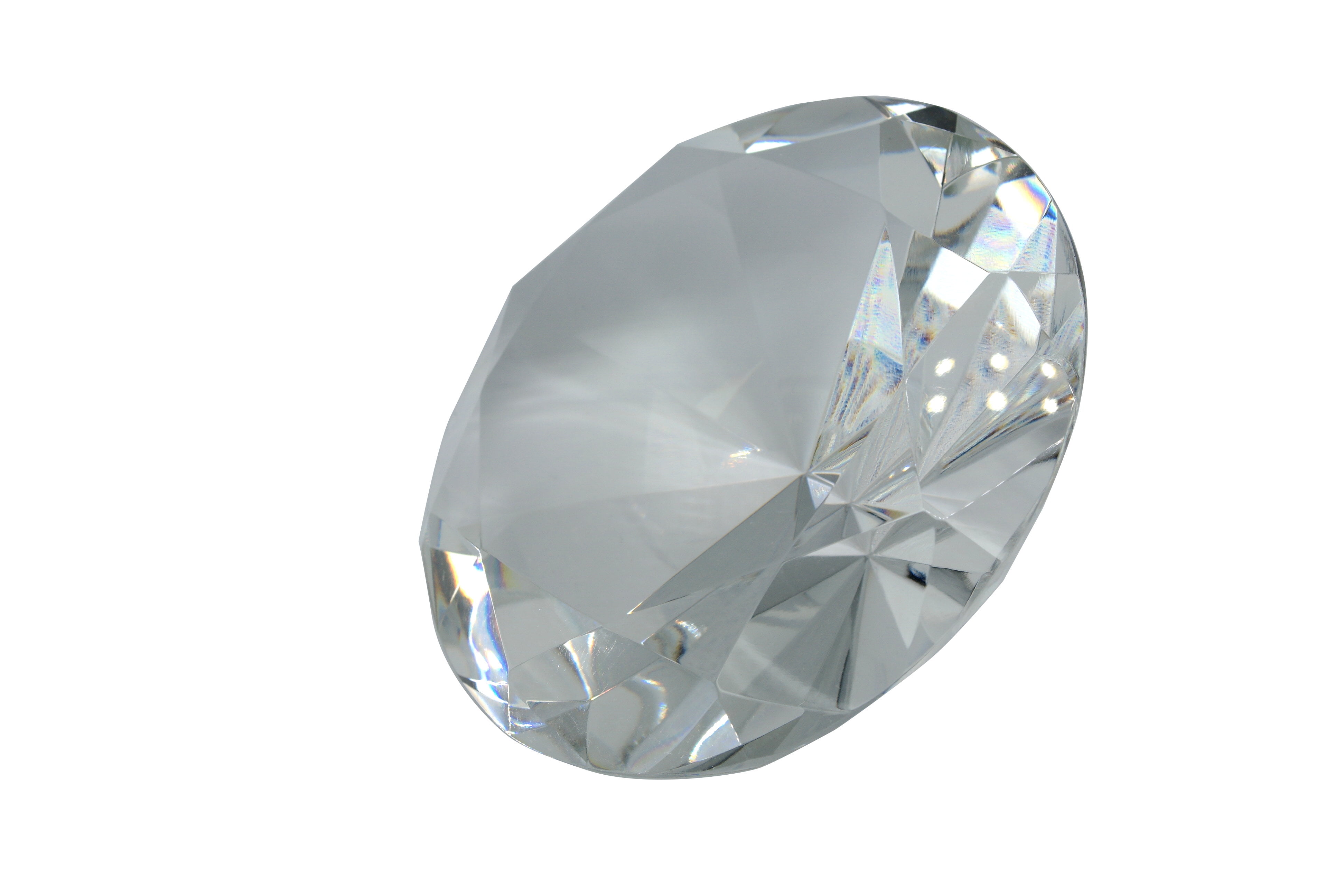TRIPACT Original Color 100mm (4 inch) Clear K9 Clear Diamond Shaped ...