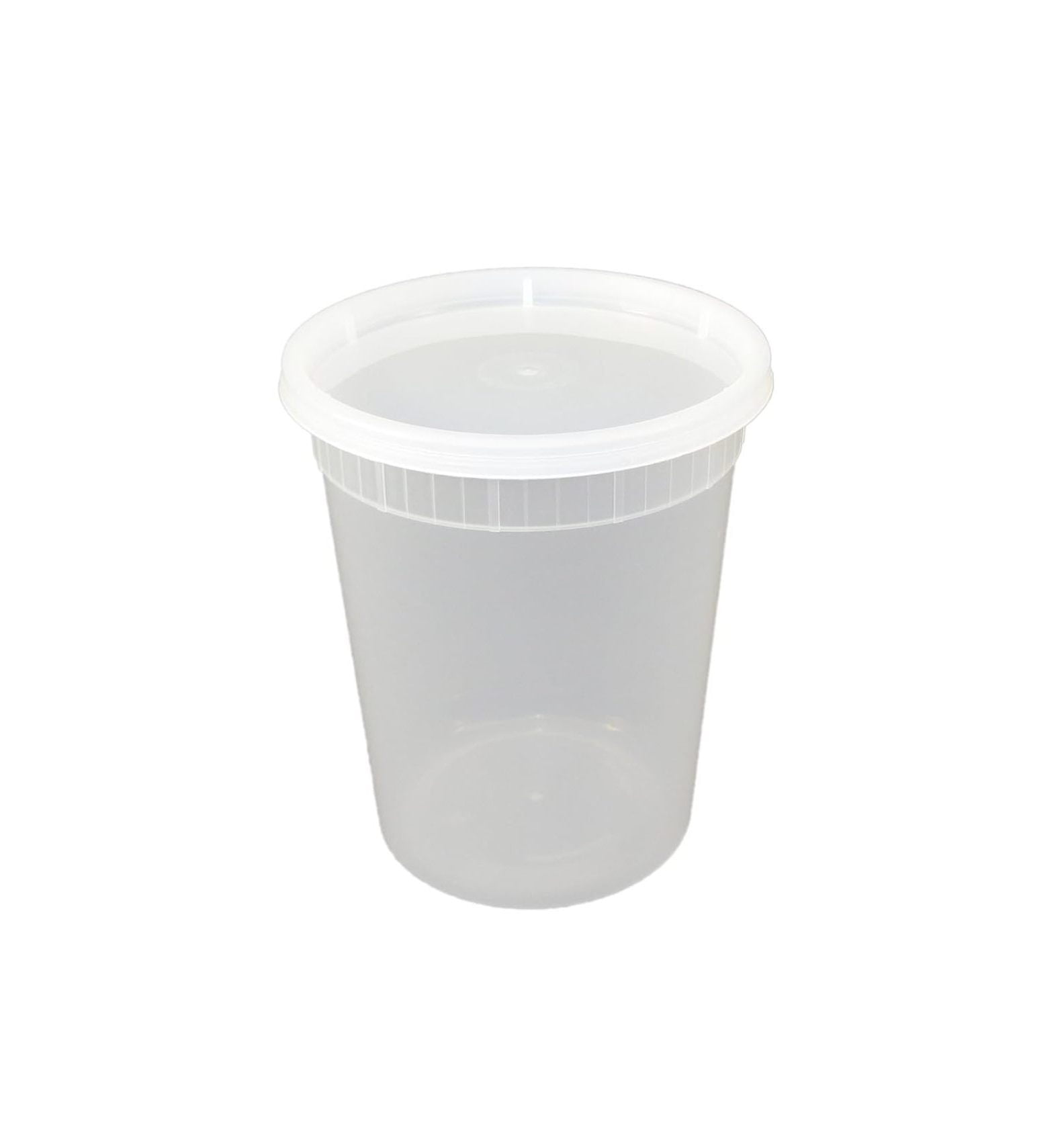 TRIPAK Plastic Microwaveable Food Containers with Lids 32 oz BPA ...