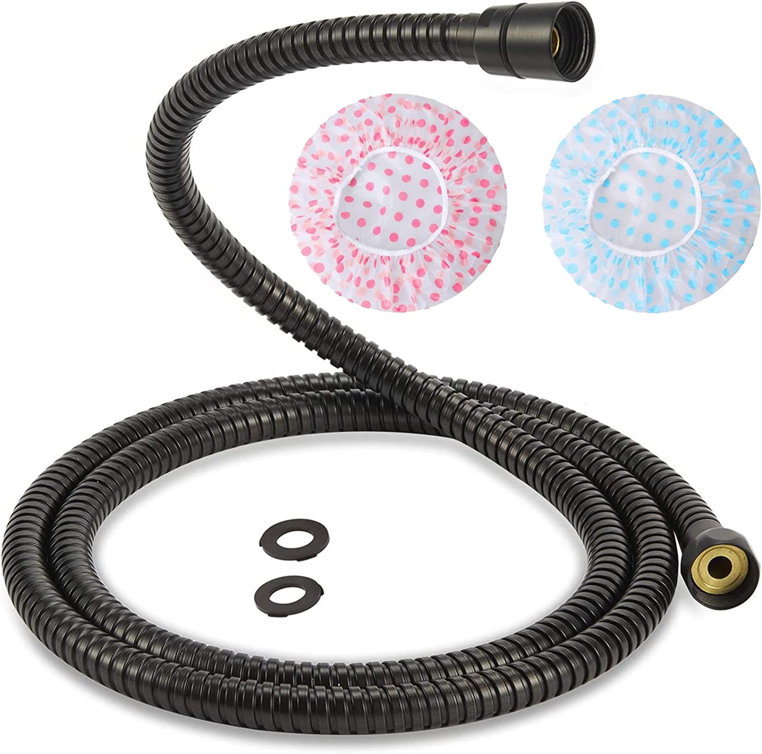 TRIPHIL 59" Bronze Stainless Steel Shower Hoses Kink-free Handheld ...