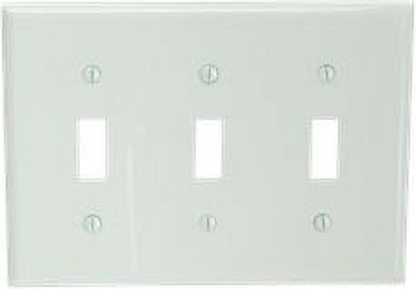 TRIPLE WALL SWITCH PLATE WHITE - Walmart.com