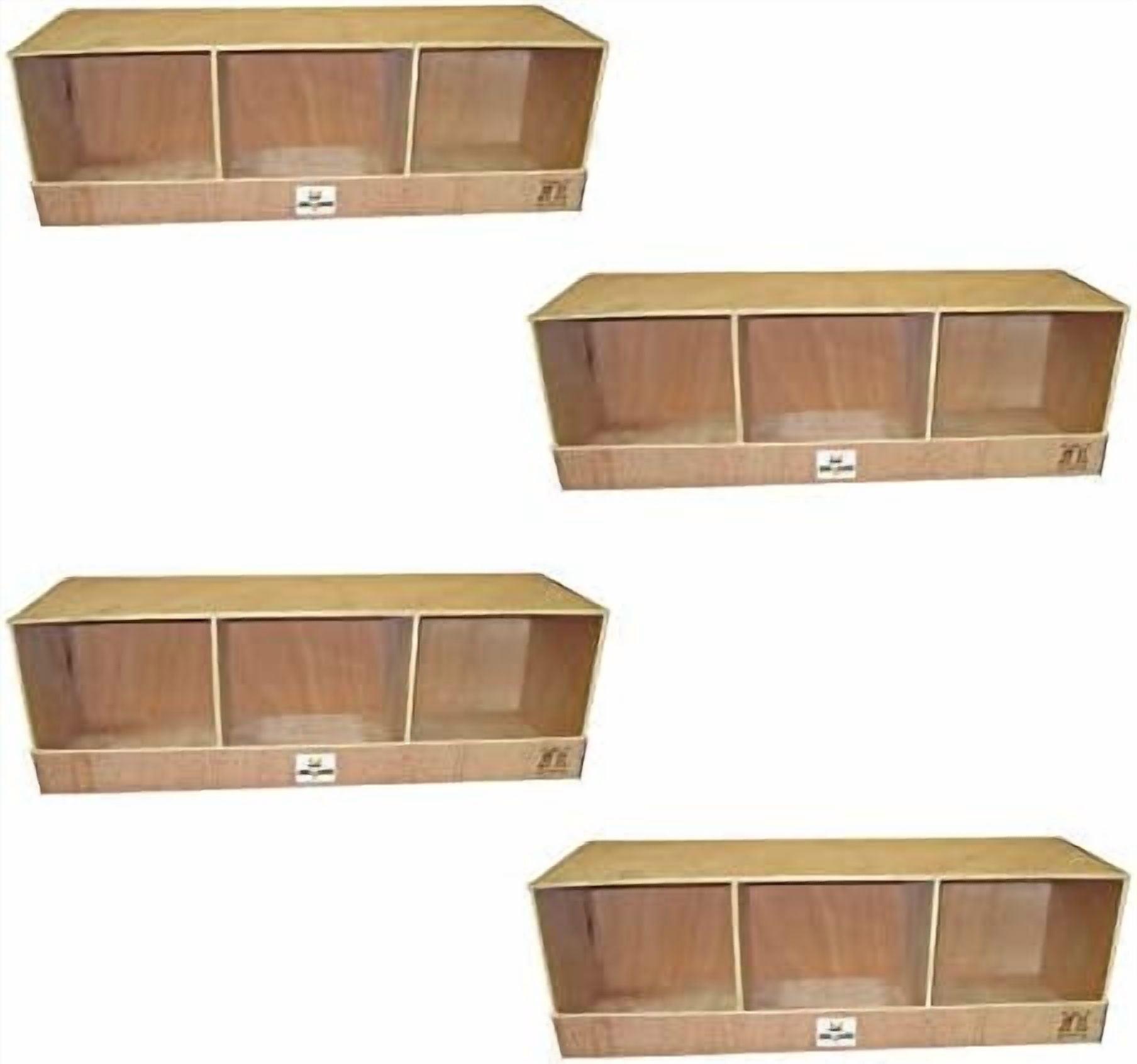 TRIPLEX RuggEgg Barn Wooden Chicken Coop Triple Nesting Egg Boxes for 3 ...