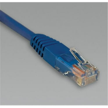 10FT CAT5E BLUE UTP SNAGLESS RJ45 CABLE 100% COPPER CONDUCTOR - Walmart.com