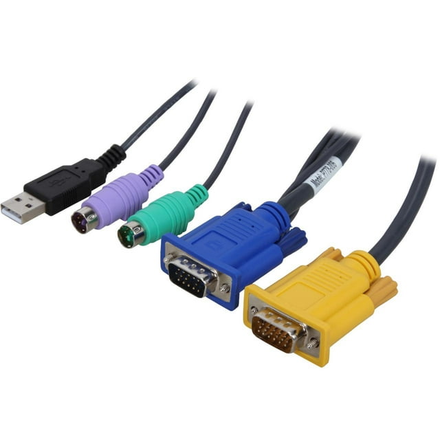 TRIPP LITE 6 ft. USB/PS2 Combo KVM Cable for NetDirector Switches B020 ...
