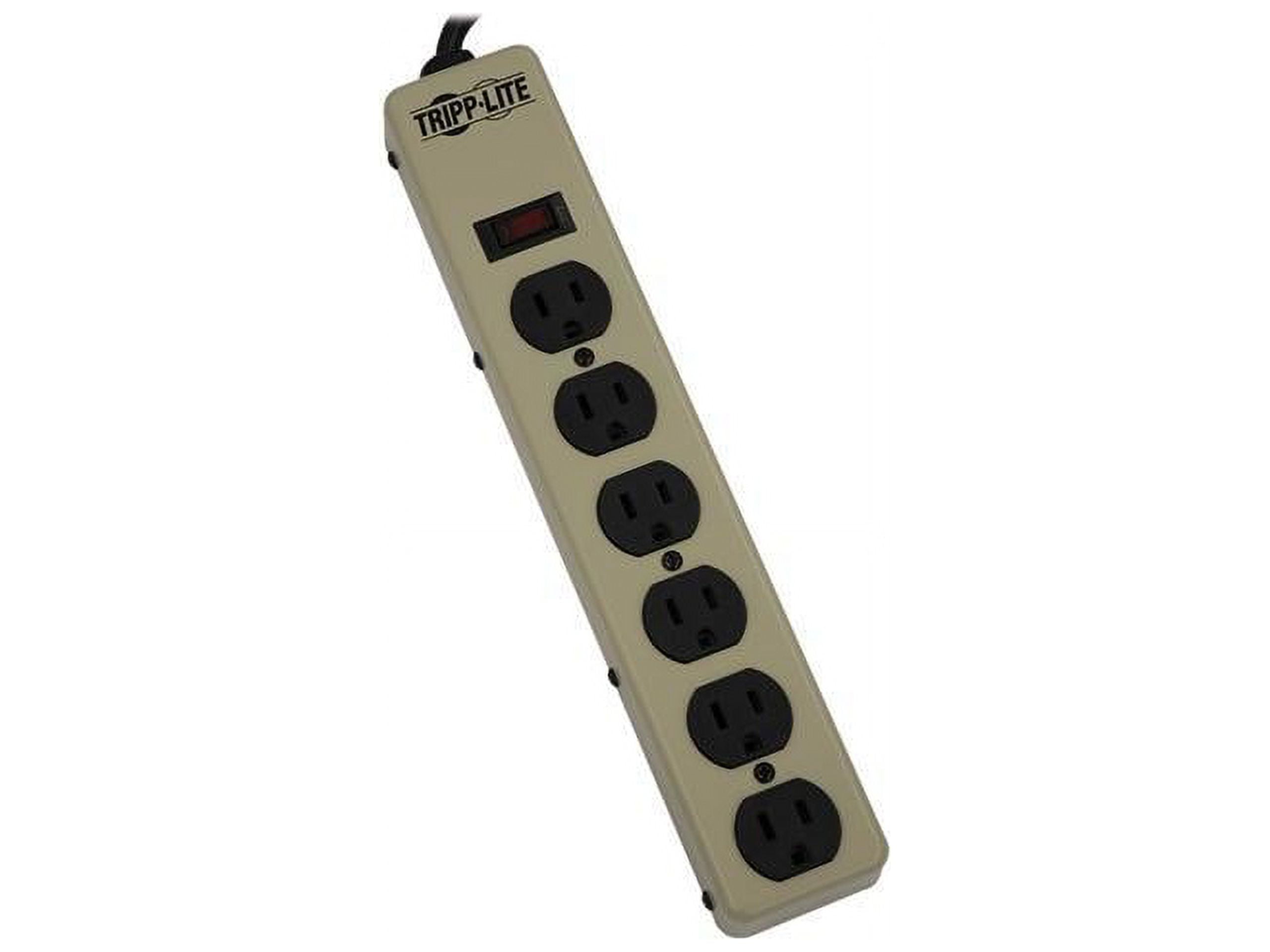 TRIPP LITE 6NX6 6 Outlets Power Strip 120V Input Voltage 6 ft. (Black ...