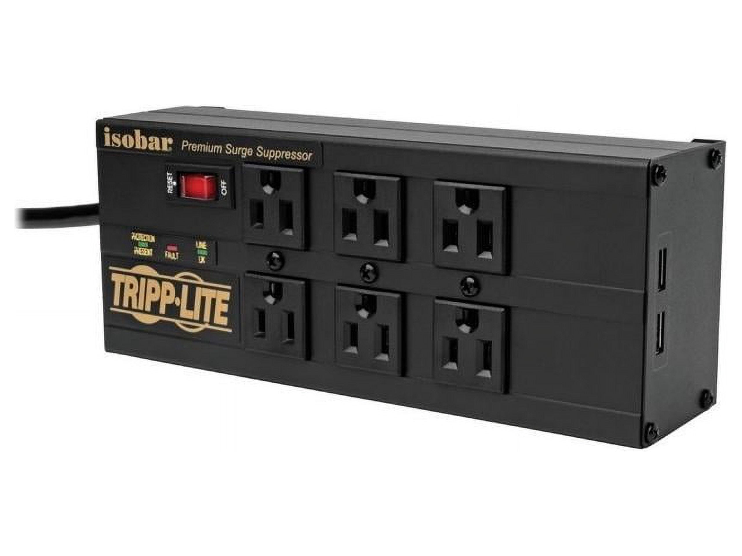 TRIPP LITE IBAR6ULTRAUSBB 10.0 Feet 6 Outlets 3840 Joules Surge ...