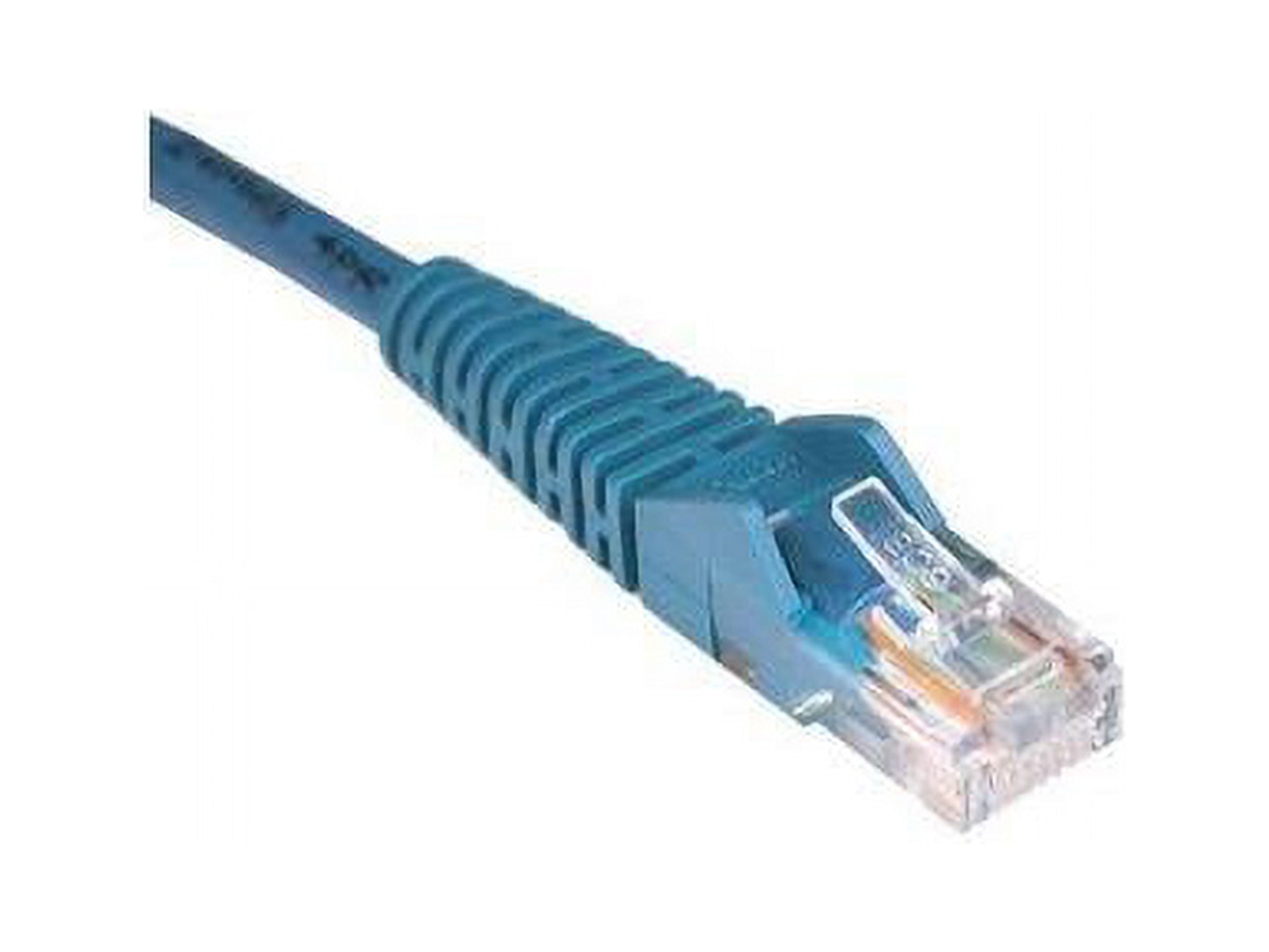 TRIPP LITE N001-005-BL 5 ft. Cat 5E Blue Snagless Cat5e Molded Patch ...