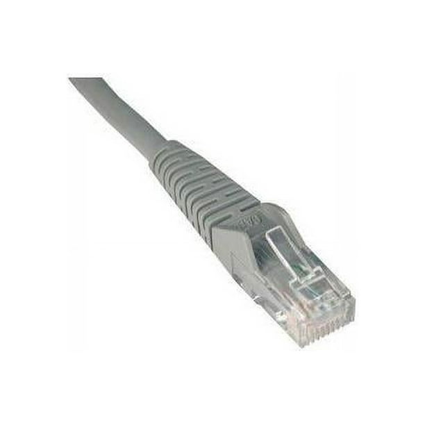 TRIPP LITE N001-075-GY 75 ft. Cat 5E Gray Snagless Cat5e Molded Patch Cable - Walmart Business ...