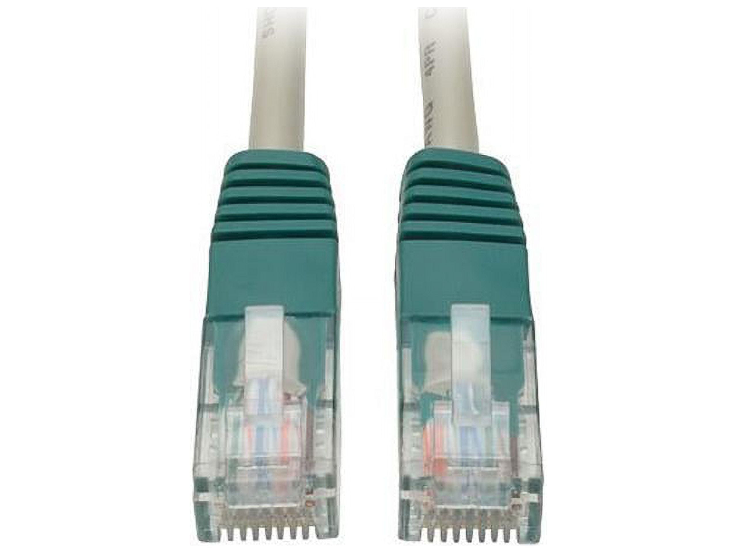 TRIPP LITE N010-010-GY 10 ft. Cat 5E Gray Shielded Cat5e 350MHz Cross-over Molded Cable ...