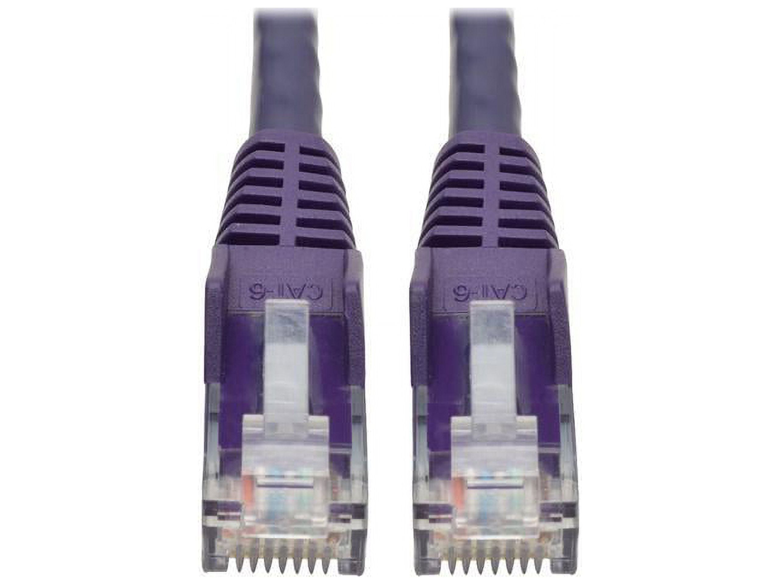 TRIPP LITE N201-001-PU 1 ft. Cat 6 Purple Cat6 Gigabit Snagless Molded ...