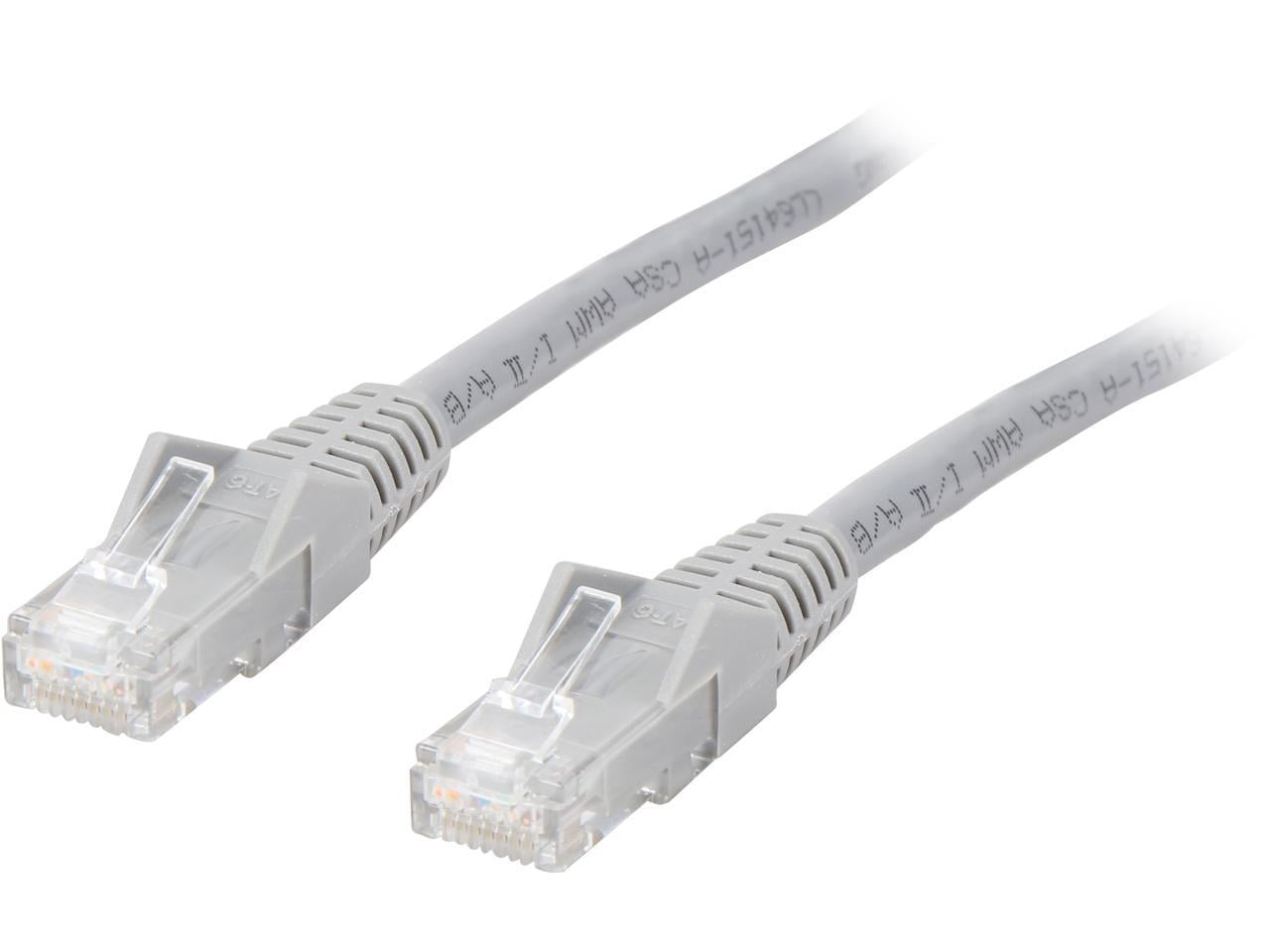 TRIPP LITE N201-050-GY 50 ft. Cat 6 Gray Cat6 Gigabit Snagless Patch ...