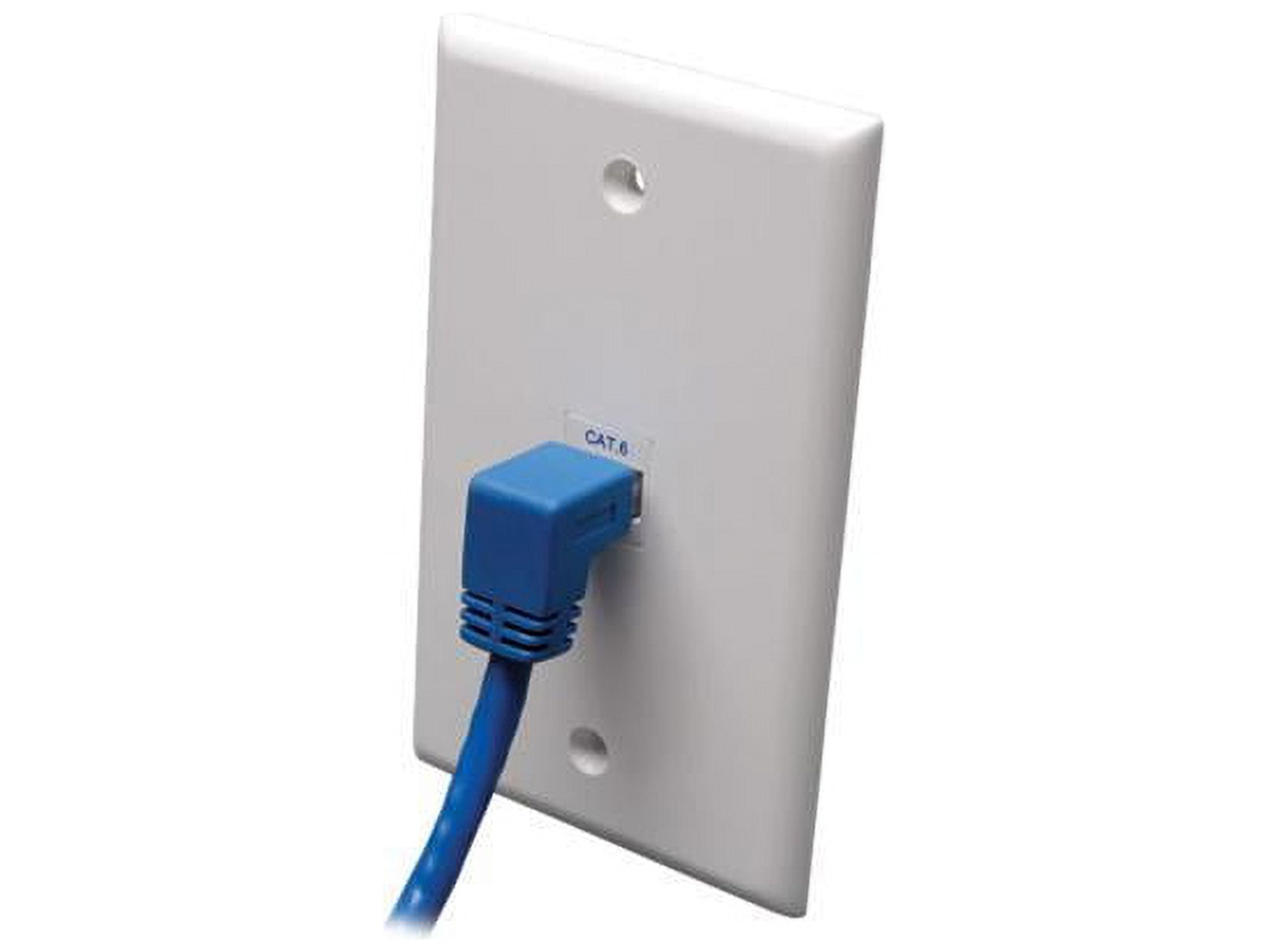 Tripp Lite 5ft Cat6 Gigabit Molded Patch Cable (Right Angle Down M to M ...