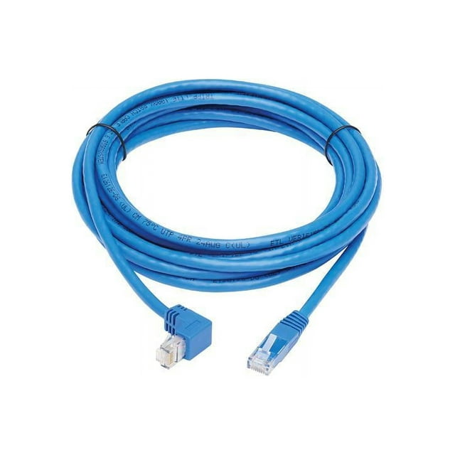 TRIPP LITE N204-020-BL-DN 20 ft. Cat 6 Blue Down-Angle Cat6 Gigabit Molded UTP Ethernet Cable ...