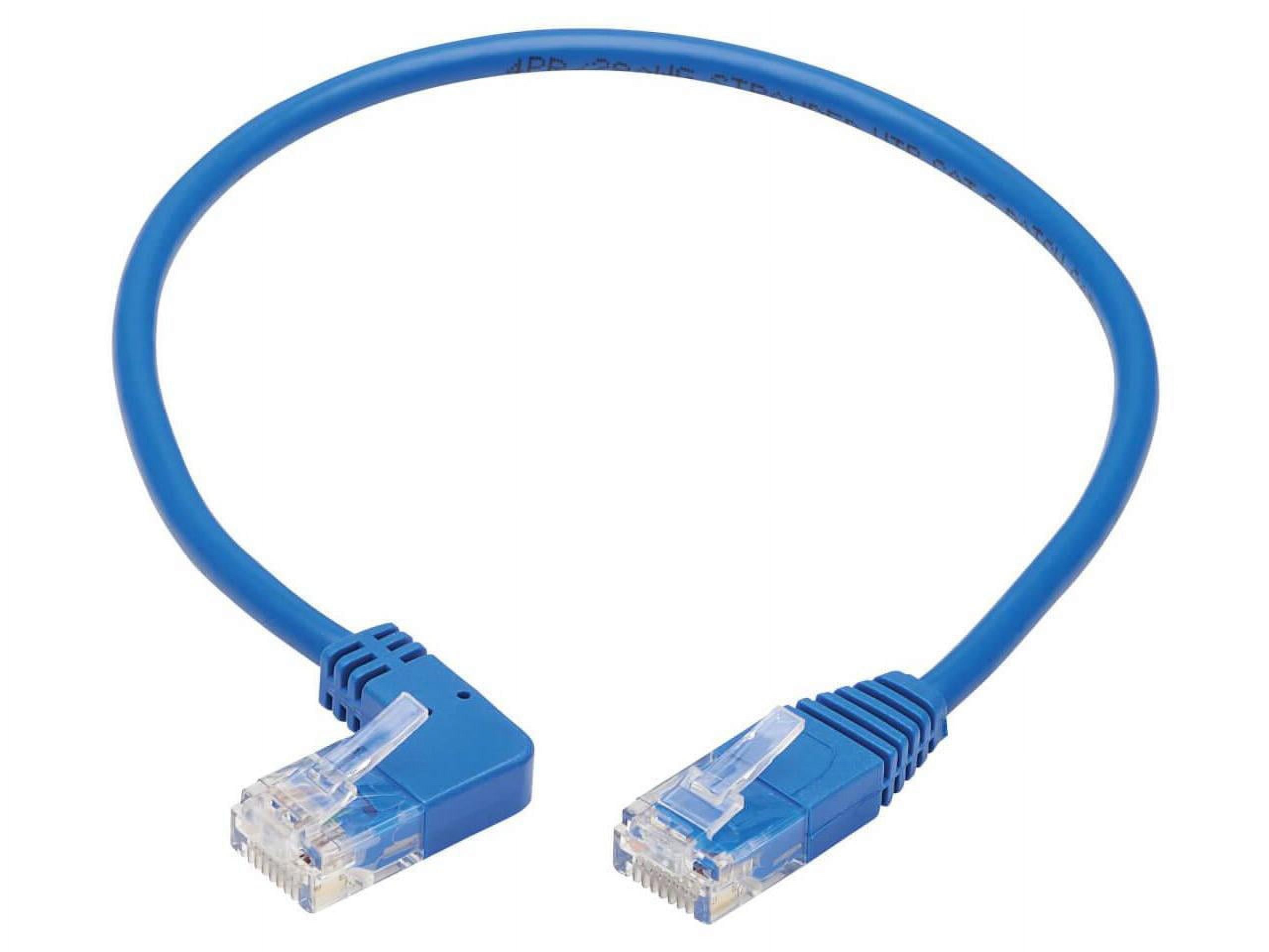 TRIPP LITE N204-S01-BL-LA LEFT-ANGLE CAT6 GIGABIT MOLDED SLIM UTP ...