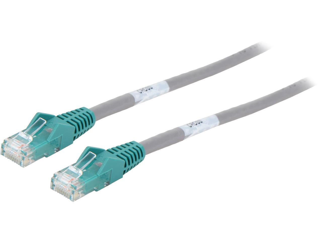 10FT CAT6 PATCH CABLE M/M GRAY GIGABIT CROSS-OVER MOLDED PVC RJ45 ...