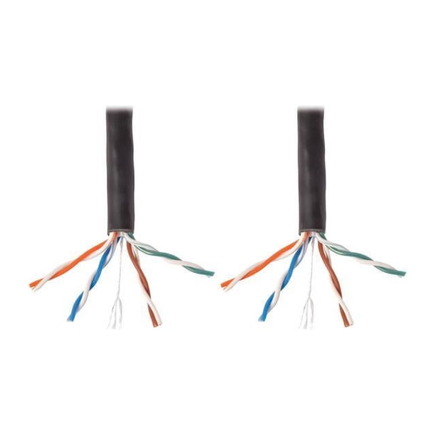 TRIPP LITE N222-01K-BK 1000 ft. Cat 6 Black Gigabit Bulk Solid-Core PVC ...