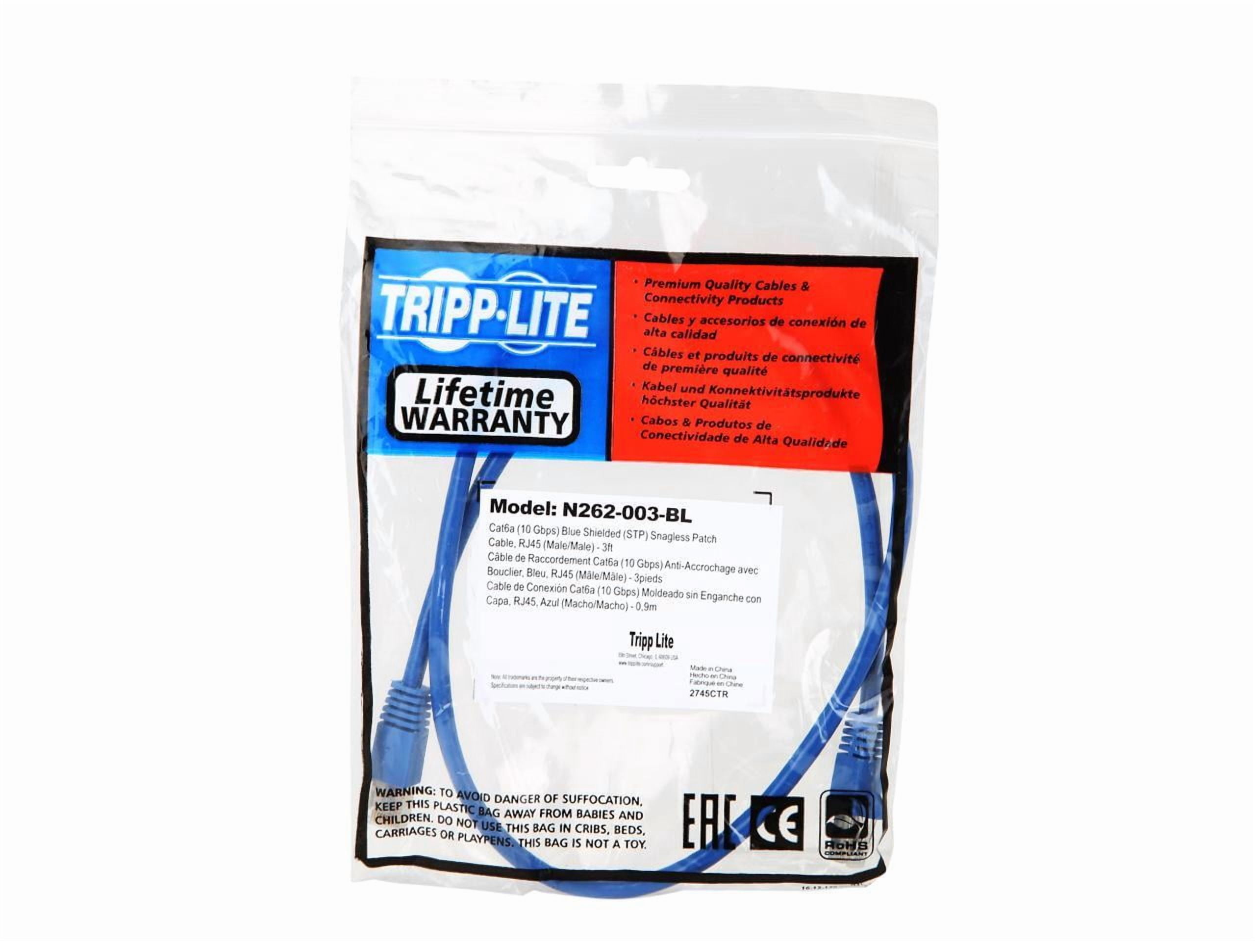 Eaton Tripp Lite Series Cat6a 10G Snagless Shielded STP Ethernet Cable ...